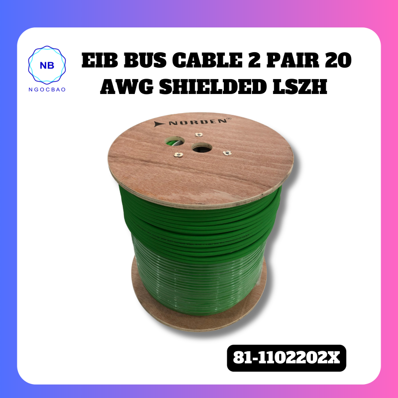 EIB BUS Cable 2 Pair 20 AWG Shielded LSZH (81-1102202X)